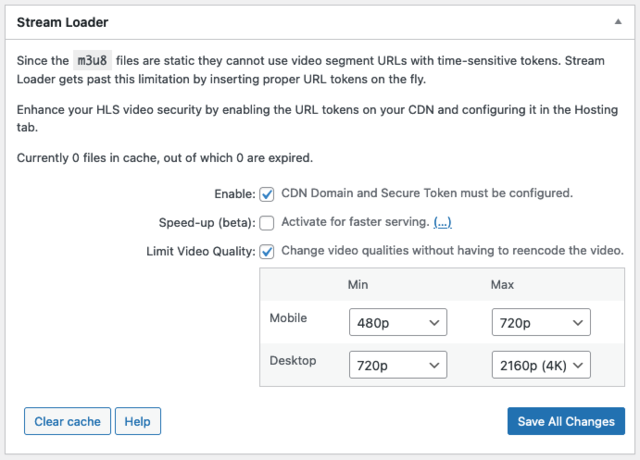Change Available Video Qualities for Your Viewers